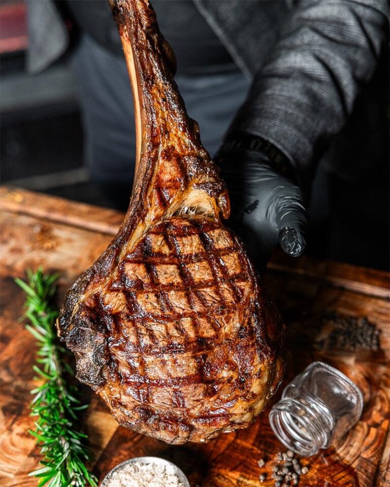 WAGYU MB5+ Tomahawk Steak Special - Volcanos Steakhouse