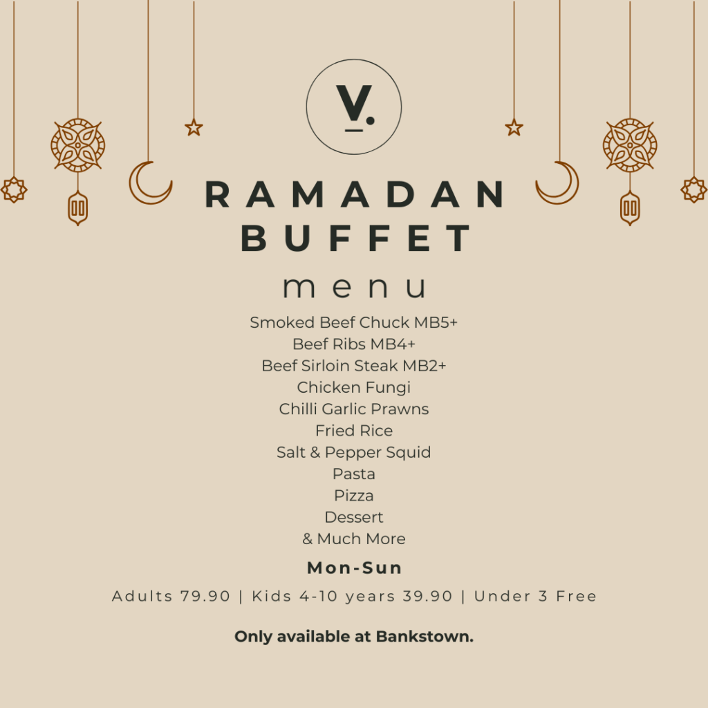 Ramadan Buffet 2026 at Volcanos Steakhouse Bankstown - Volcanos Steakhouse